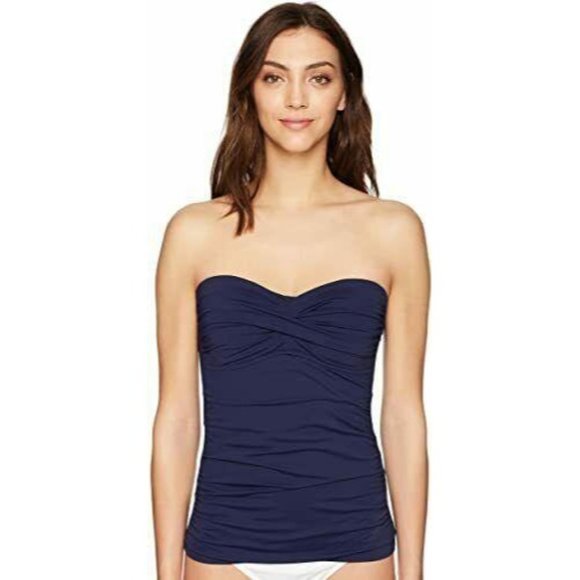 Anne Cole | Swim | Anne Cole Twist Front Ruched Tankini Top Swimsuit ...
